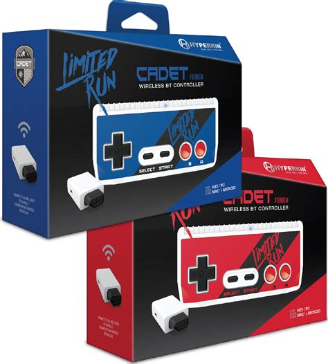 Limited Run Hyperkin Cadet Wireless Nes Controller Redblue Limited Run Games