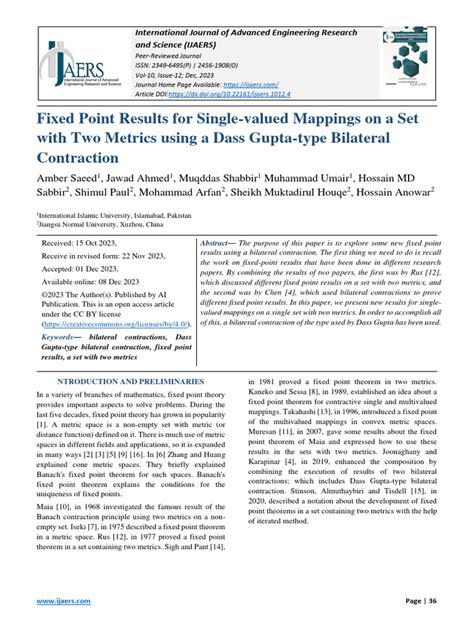 Fixed Point Results For Single Valued Mappings On A Set With Two