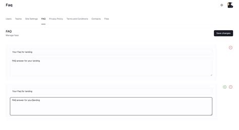 Admin Settings Filekit