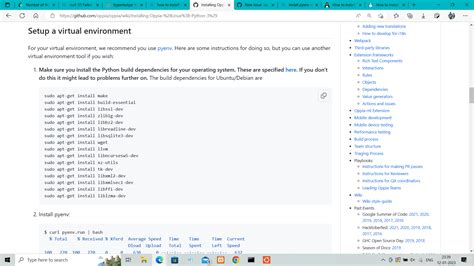 Wiki Documentation Updation Pyenv Installation Problem In Installing Oppia Linux Python