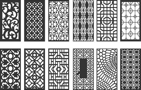 12 Pattern Vectors Dxf File For Cnc Cnc File