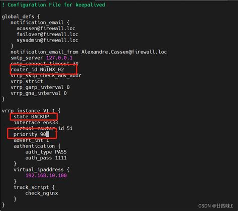 Nginx Keepalived高可用负载均衡集群nginxkeepalived Csdn博客