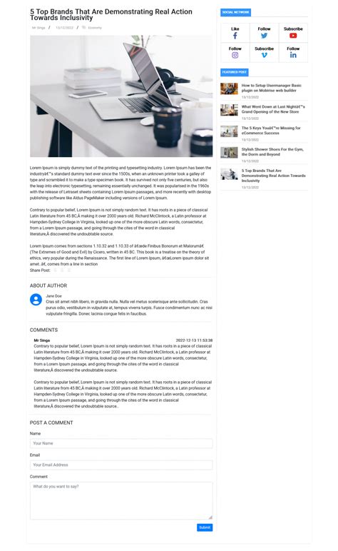 Php Blog Module Mobirise Forums