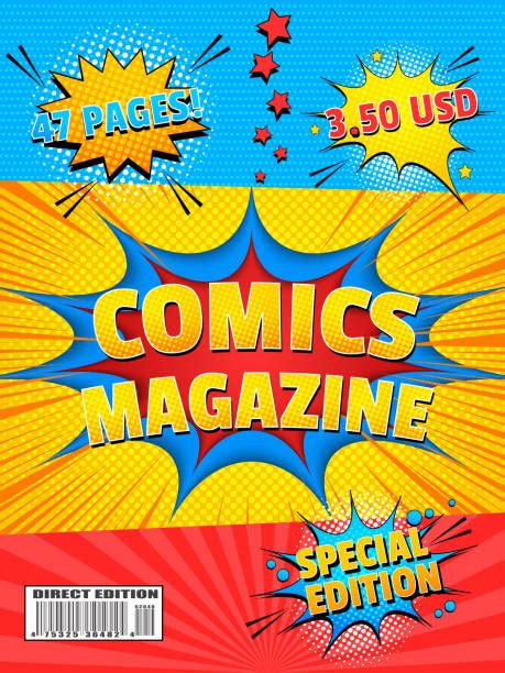 2300 Comic Book Cover Template Stock Illustrations Royalty Free
