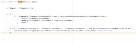 Janela do JFRAME quando é chamada por outra classe a vizualização fica diferente quando chama