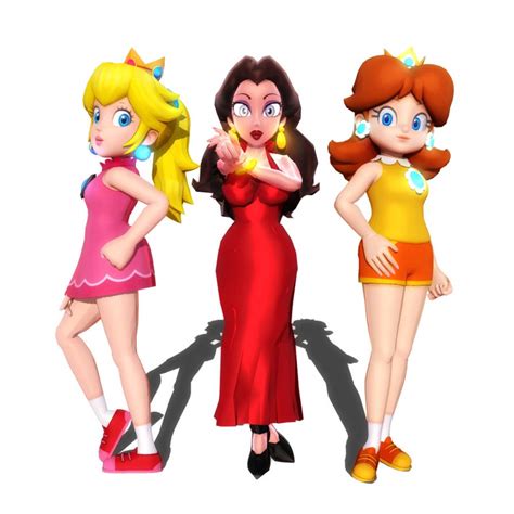 Mmd Pauline Peach And Daisy By Maripolifan On Deviantart