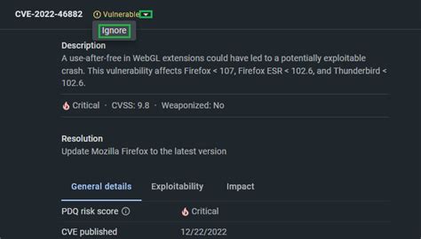 Vulnerabilities Pdq Connect Help Center