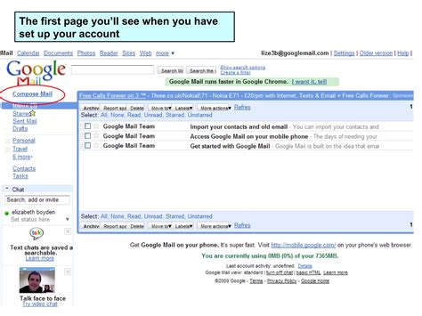 Setting Up Gmail PPT