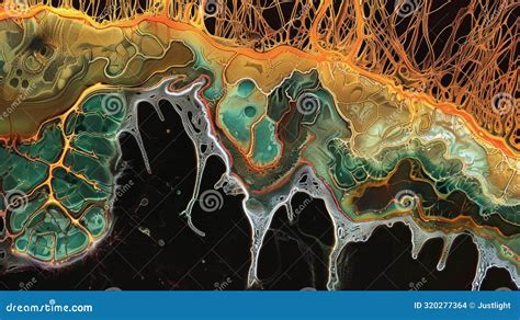 A Longitudinal Section Of A Nerve Reveals Myelinated Axons In Various