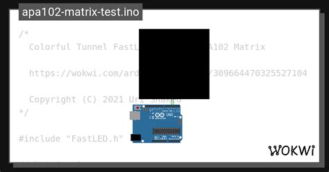 Apa102 Matrix O Copy Wokwi Esp32 Stm32 Arduino Simulator