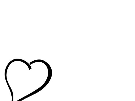 Small Heart Outline Clip Art Free Simple Tribal Heart Silhouette Clip