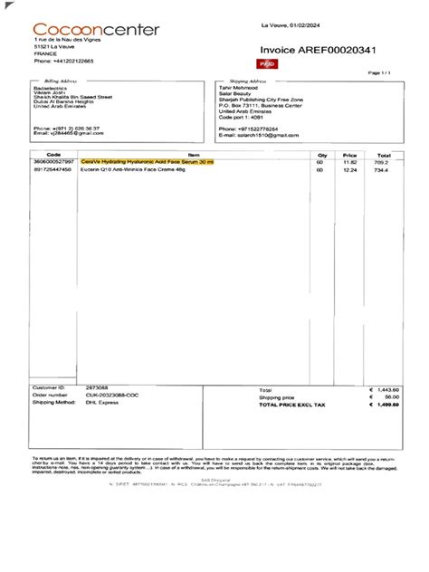 Bad Electronics Eucerin Invoice Pdf Bad Electronics Eucerin Invoice Pdf