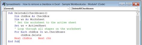 How To Remove A Checkbox In Excel Easy Method Spreadsheeto