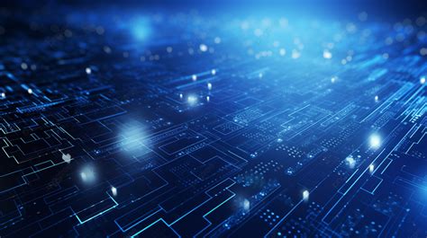 Gradient Particle Wave Background Blue Technology Blue Technology
