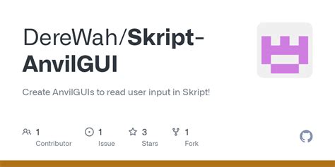 Github Derewahskript Anvilgui Create Anvilguis To Read User Input In Skript