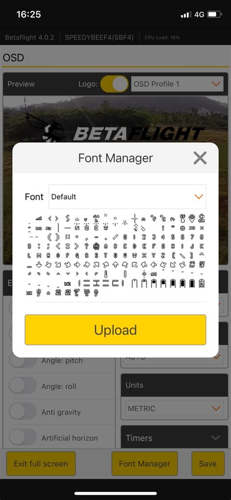How To Upload Osd Font For Your Flight Controller Speedybee