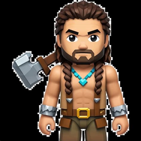 Jason Momoa As A Minecraft Character Emoji Ai Emoji Generator