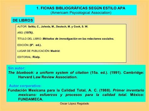 Como Hacer Una Ficha Bibliografica De Un Libro Rela