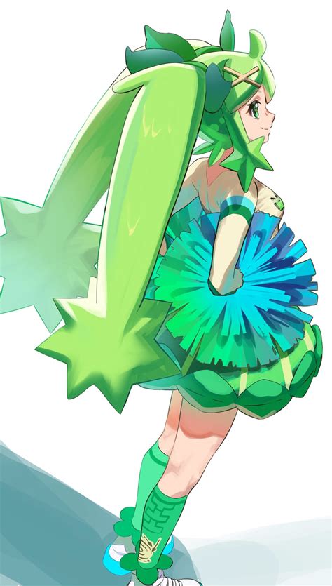 Hatsune Miku And Grass Miku Pokemon And 2 More Drawn By Byou