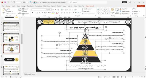 دانلود قالب پاورپوینت تخصصی ارائه دانشگاهی منودار ️
