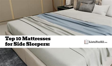 Best Mattresses For Side Sleepers The Top 10 List