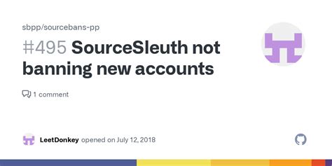 Sourcesleuth Not Banning New Accounts · Issue 495 · Sbppsourcebans Pp · Github