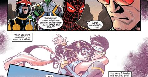 Reveal Cyclops Of The X Men Promises Something Soon For Ms Marvel