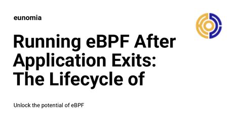Running Ebpf After Application Exits The Lifecycle Of Ebpf Programs Eunomia