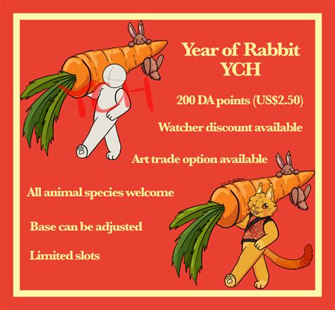 Year Of Rabbit Ych Closed By Lib Fluffymoss On Deviantart