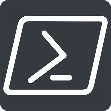 Powershell Icon By Friconix Fi Snsuxl Powershell Normal Solid Square Microsoft Powershell