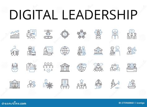Cyber Supremacy Line Icons Collection Hacktivism Encryption Cyberwarfare Malware
