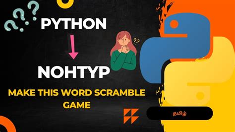 Python Project Word Scramble Game Youtube