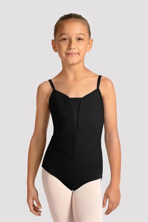Mirella By Bloch Girls Celestia Camisole Leotard M70006cb Black