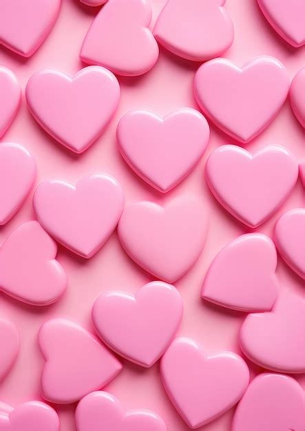 Premium Ai Image White Hearts On Barbie Pink Background Valentines Day Generative Ai