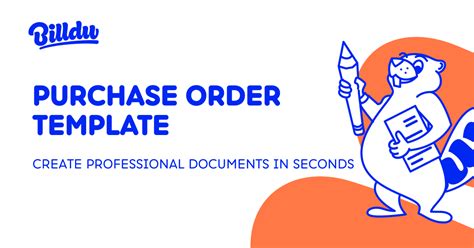 Purchase Order Templates Free And Editable Billdu