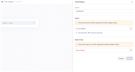 Data Mapper Automatically Show The Data Mapper Config Panel If The Input Or Output Types Are