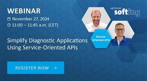 Free Webinar Simplify Diagnostic Applications Using Service Oriented Apis Softing