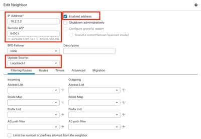 Configure EBGP With Loopback Interface On Secure Firewall Cisco