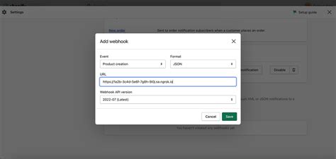 shopify webhook ngrok documentation