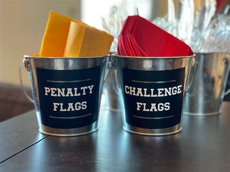 Penalty Flag Sticker Challenge Flag Sticker Custom Etsy