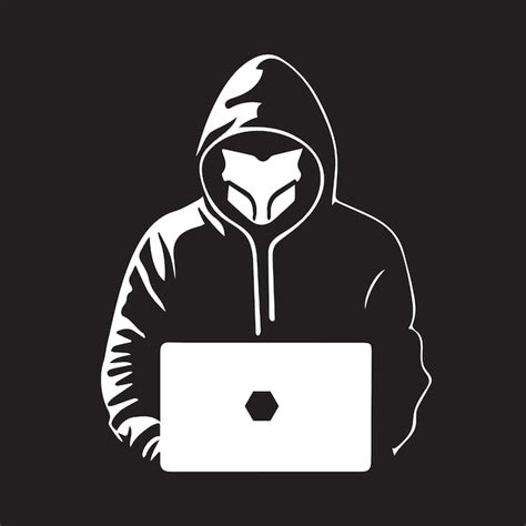 Premium Vector Hacker Logo Simple Minimal Vector Illustration
