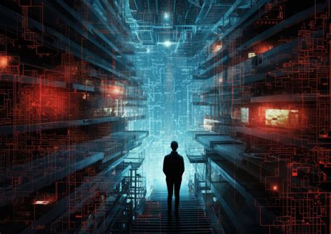 Premium Ai Image A Portrayal Of Ai Algorithms Sifting Through A