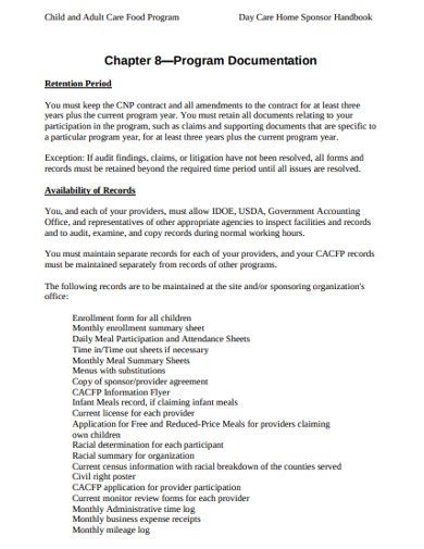 10 program documentation examples to download