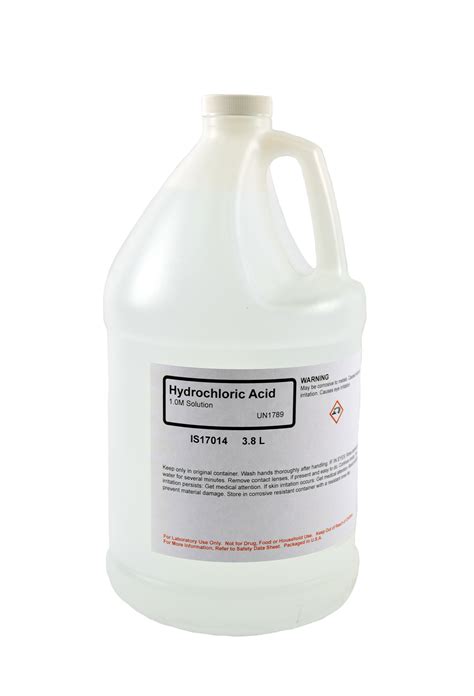Hydrochloric Acid Solution 1 0m 3 8 Liter Nebraska Scientific