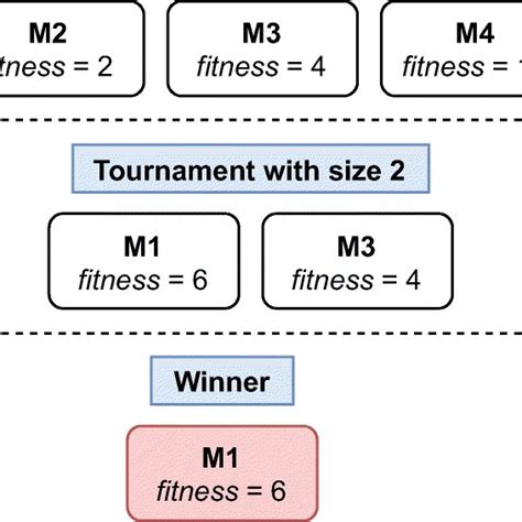 Example Of The Tournament Selection Method Where Each Box Represents A Download Scientific