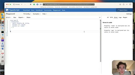 Typescript Class Constructor Shorthand Youtube
