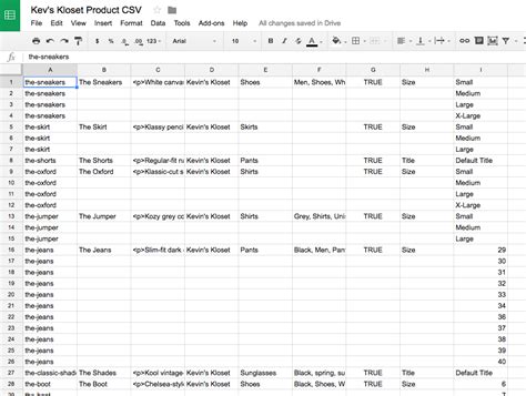 Shopify Product Import Csv Template