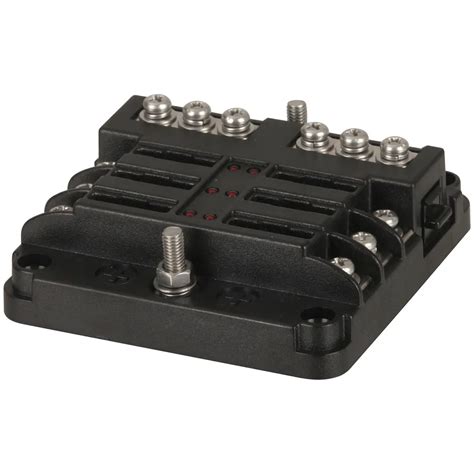 Powertech 6 Way Fuse Block With Bus Bar Jaycar Australia