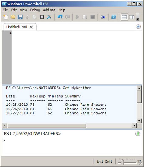 use powershell to retrieve a weather forecast scripting blog [archived]