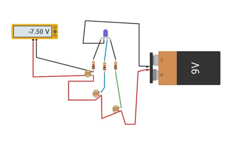 Circuit Design გარე განათება Tinkercad